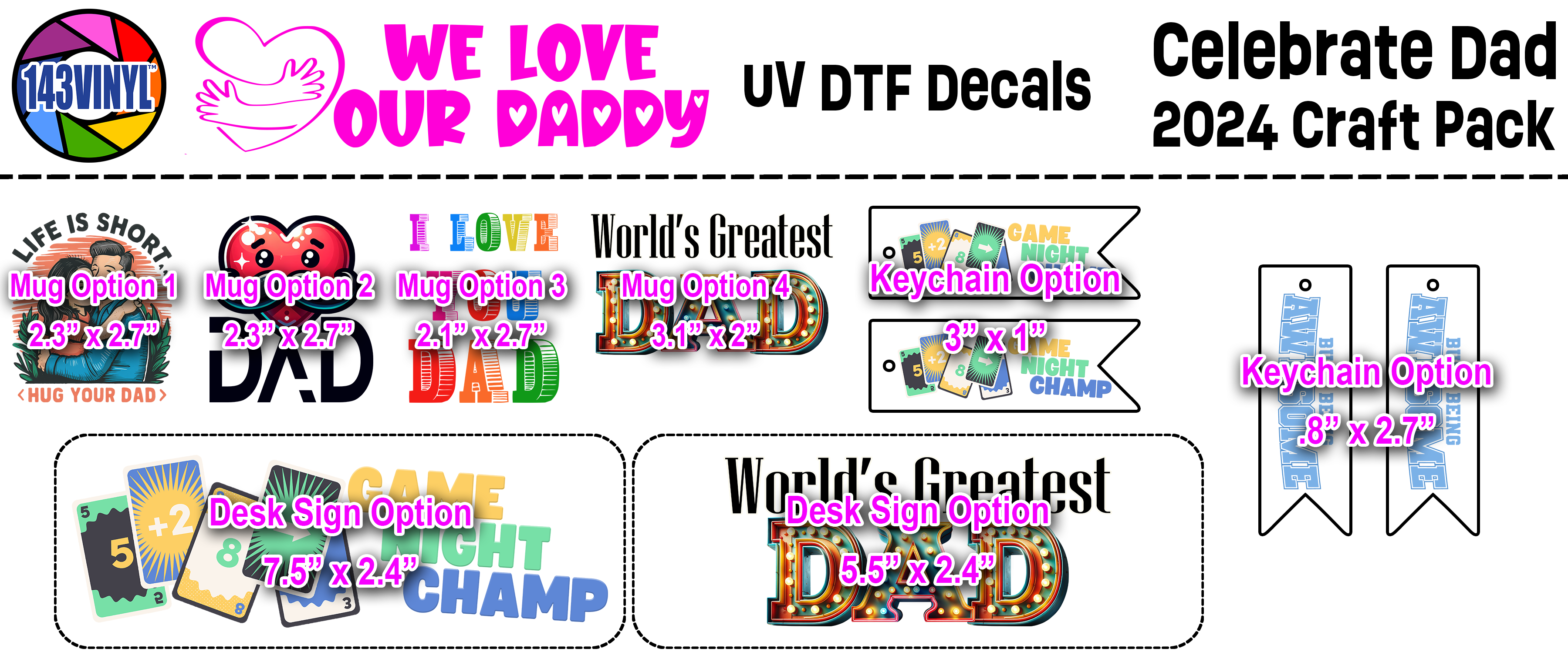 We Love Our Daddy Craft Pack
