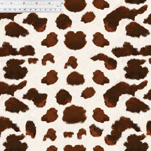 Printed Pattern Vinyl - Real Cow Brown - 12" x 24"