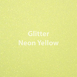 Siser Glitter 12" x 5 Yard Roll - Neon Yellow