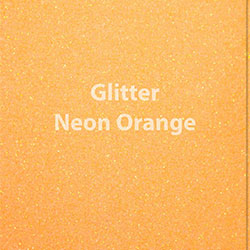 Siser Glitter HTV 12" x 20" Sheet - Neon Orange