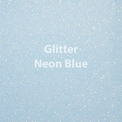 Siser Glitter HTV 12" x 20" Sheet - Neon Blue