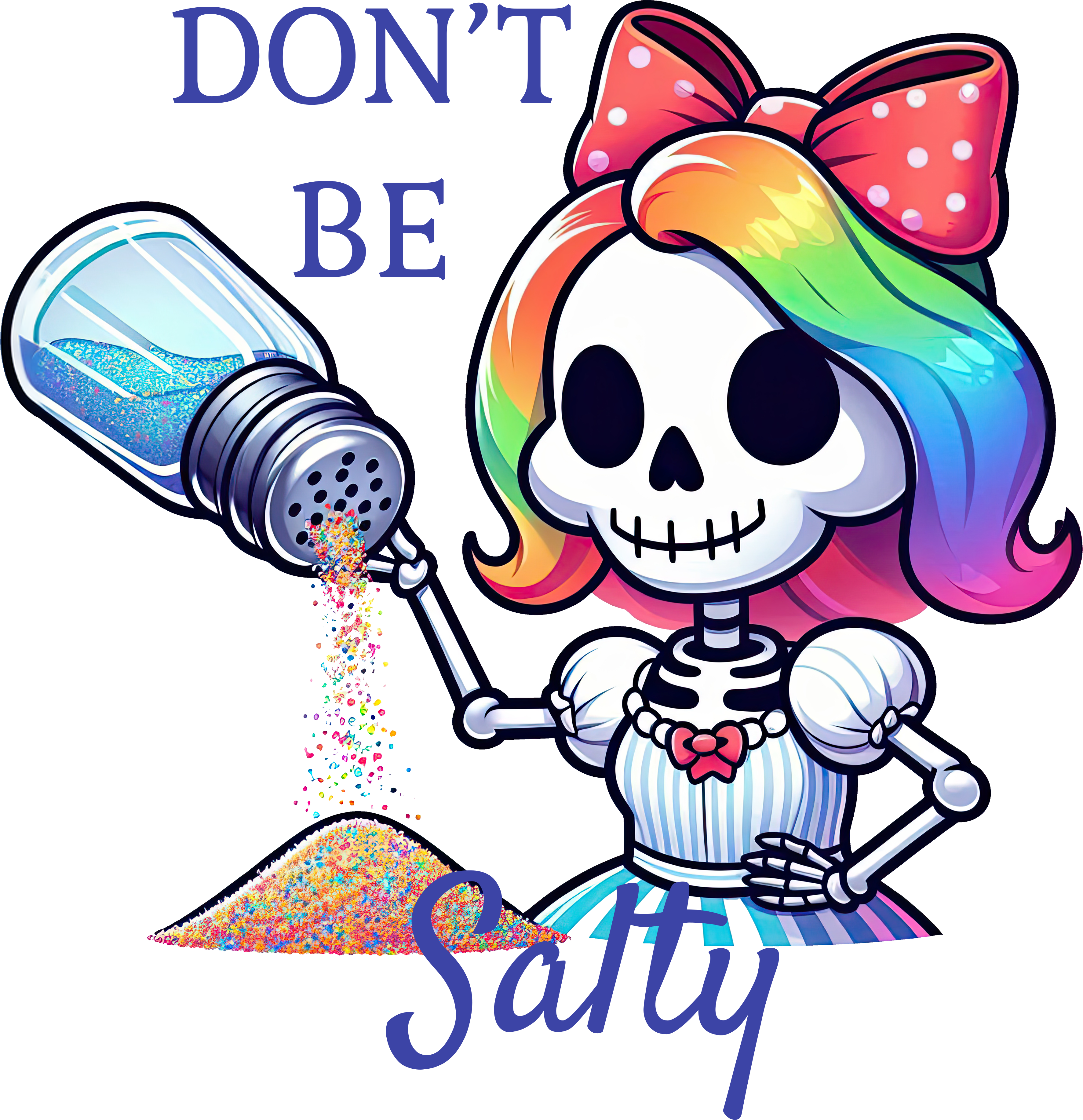 Print Ready - Don't Be Salty - Skelly